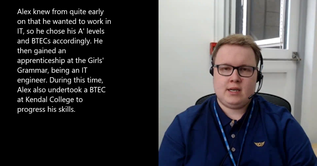 Senior Service Desk Analyst Alex Yost Final - NHS Careers NW